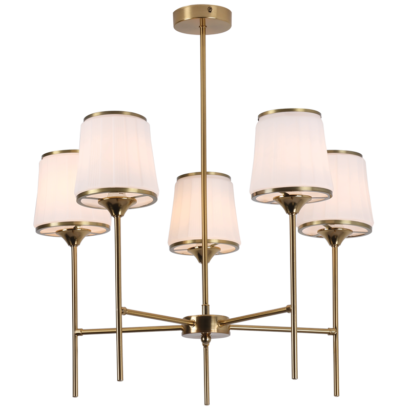 CH707/5 BRASS - Chandeliers, Indoor, New Arrivals - Caidan Lighting